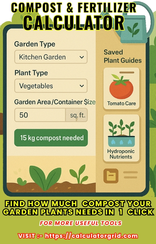 Free Online Composting Calculator – 1 Go Perfect Soil Mix
